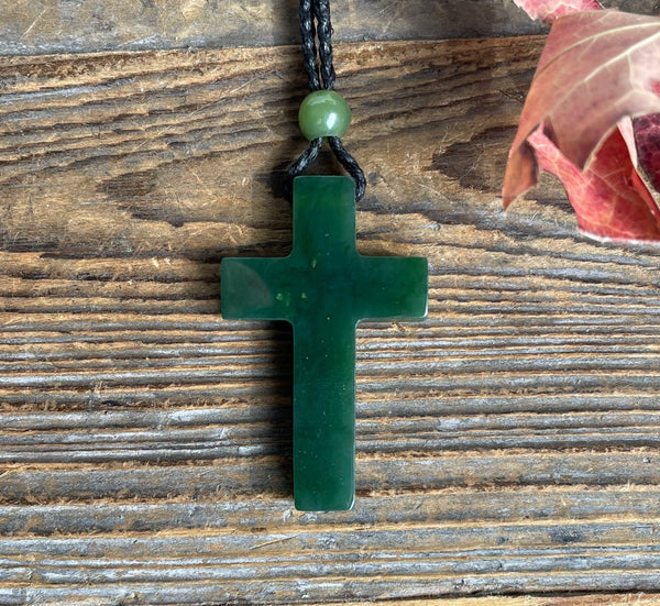 Jade Cross Pendant – Braceley & Co.