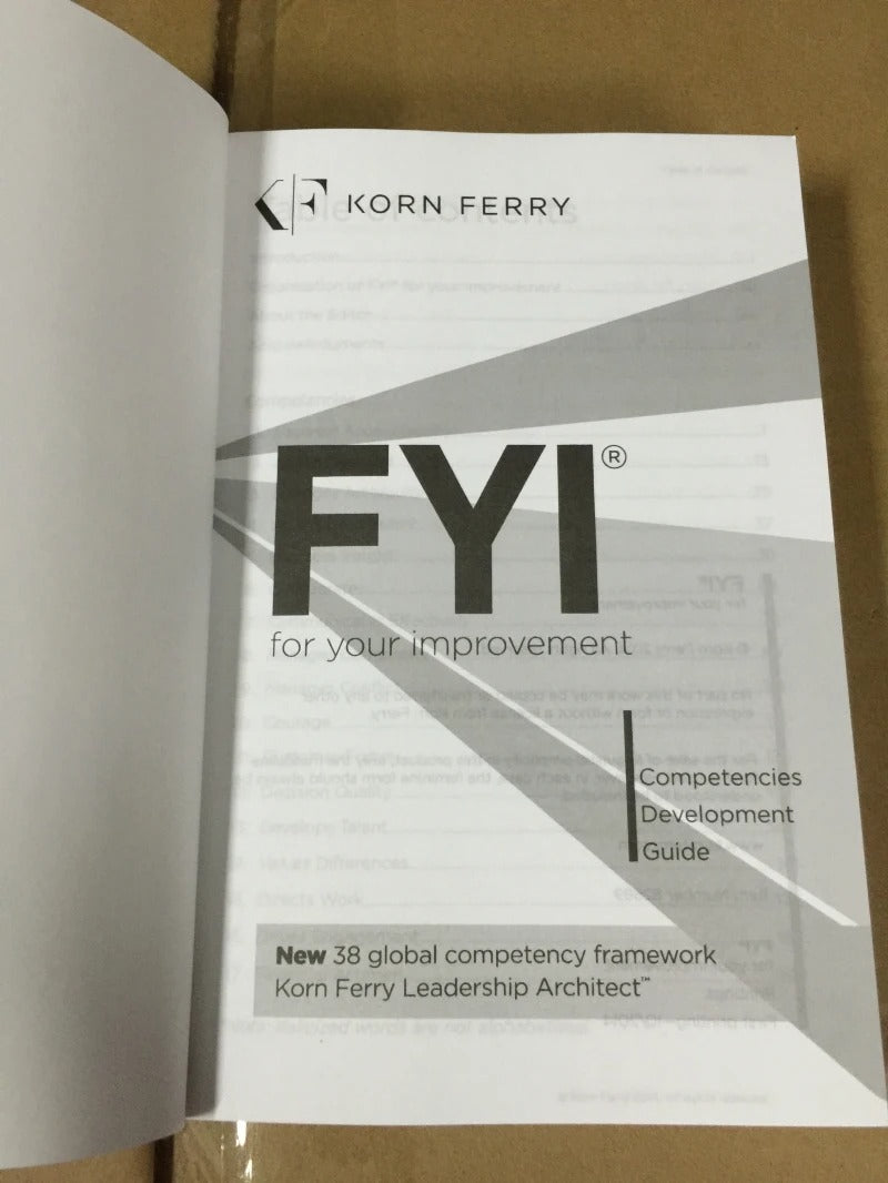 FYI: For Your Improvement - Competencies Development Guide, 6th Editio ...
